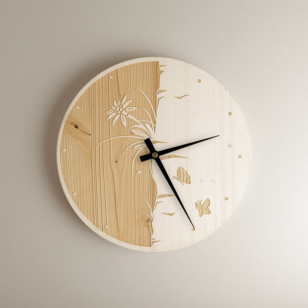 Edelweiss Fir Clock - Etsy
