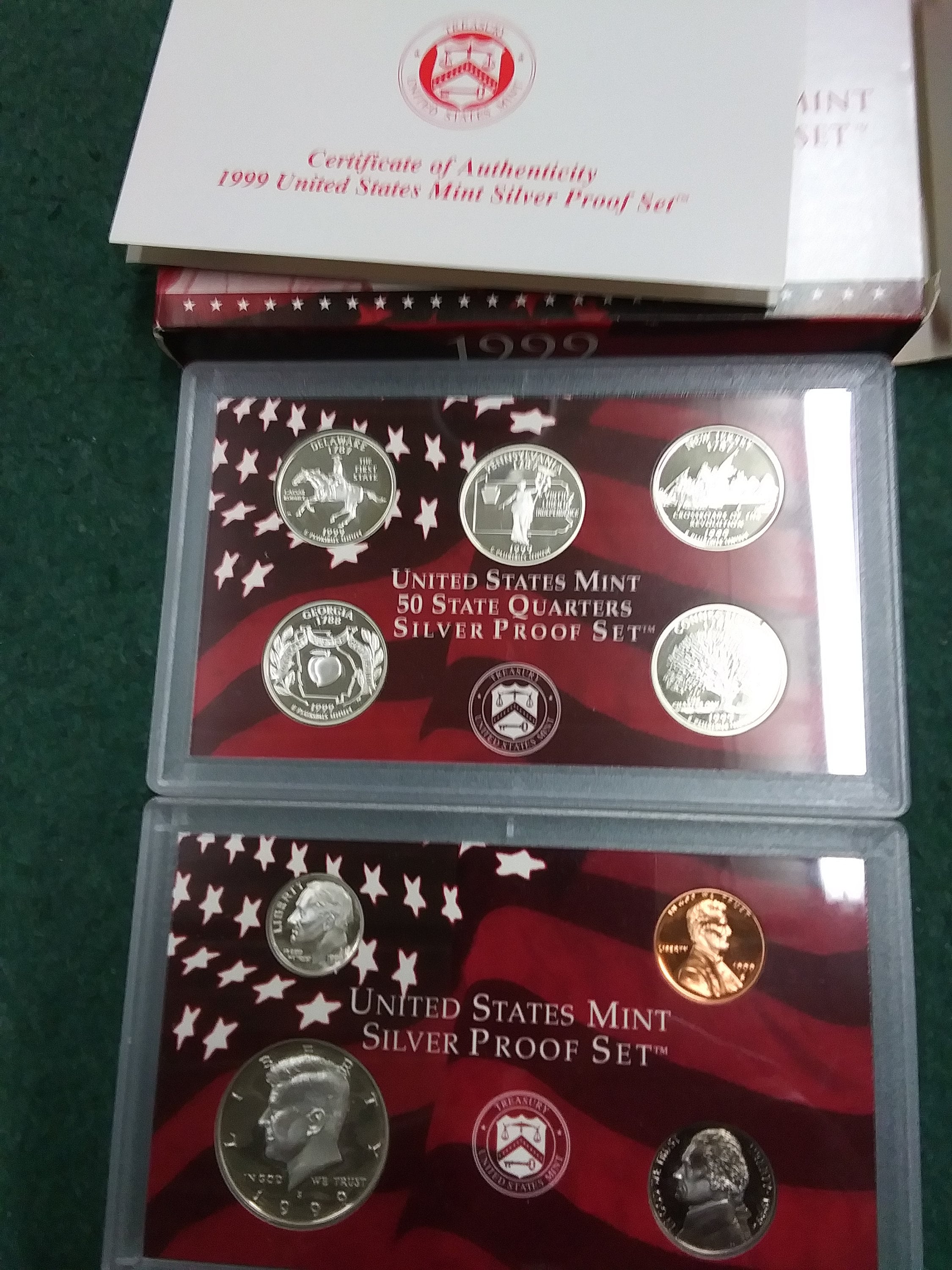 1999 U. S. Silver Proof Set - Etsy