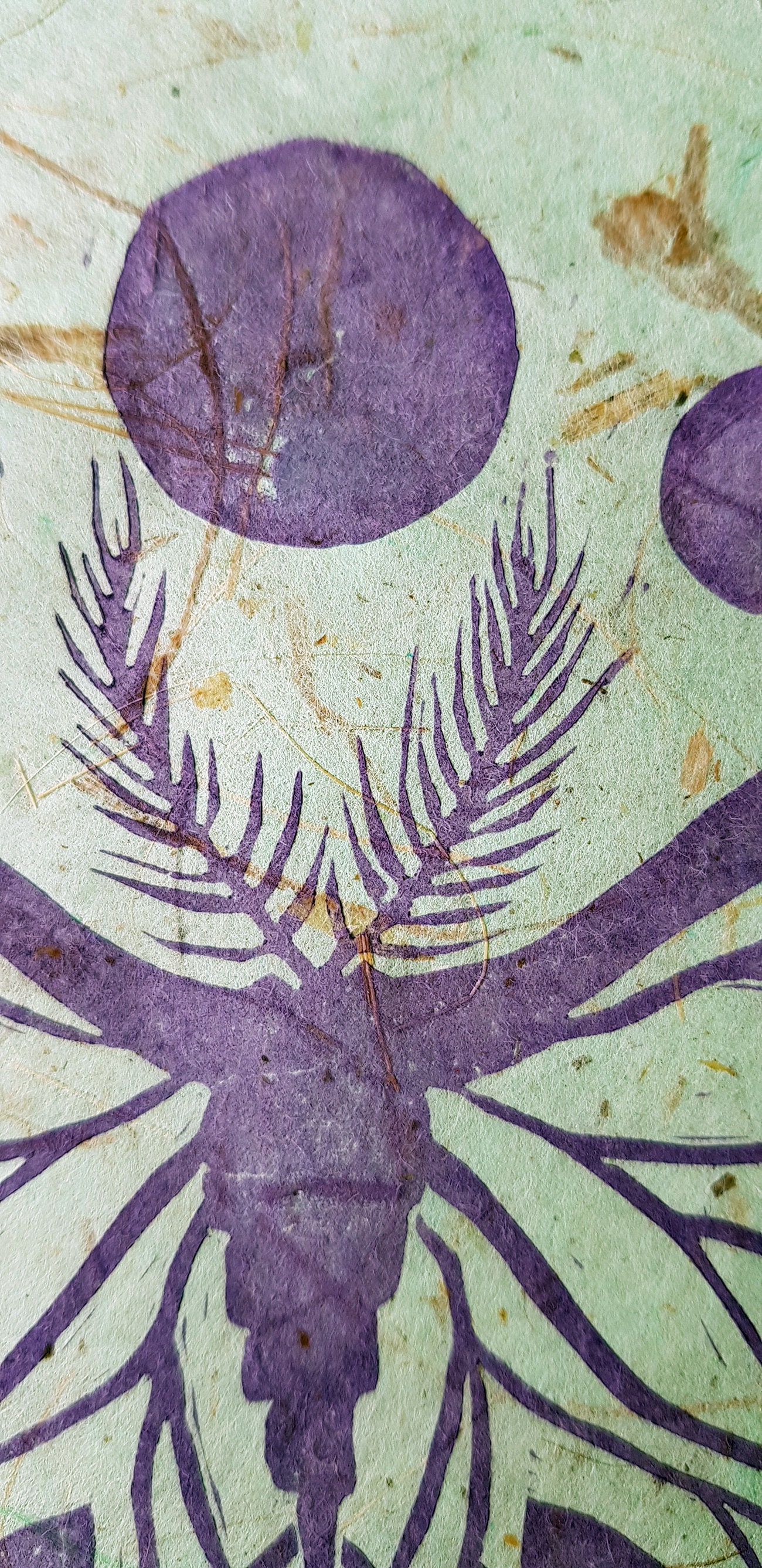 Luna Moth Lino Print, Block Print, Handprinted Art, Relief Print ...