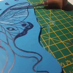 Luna Moth Lino Print, Block Print, Handprinted Art, Relief Print ...