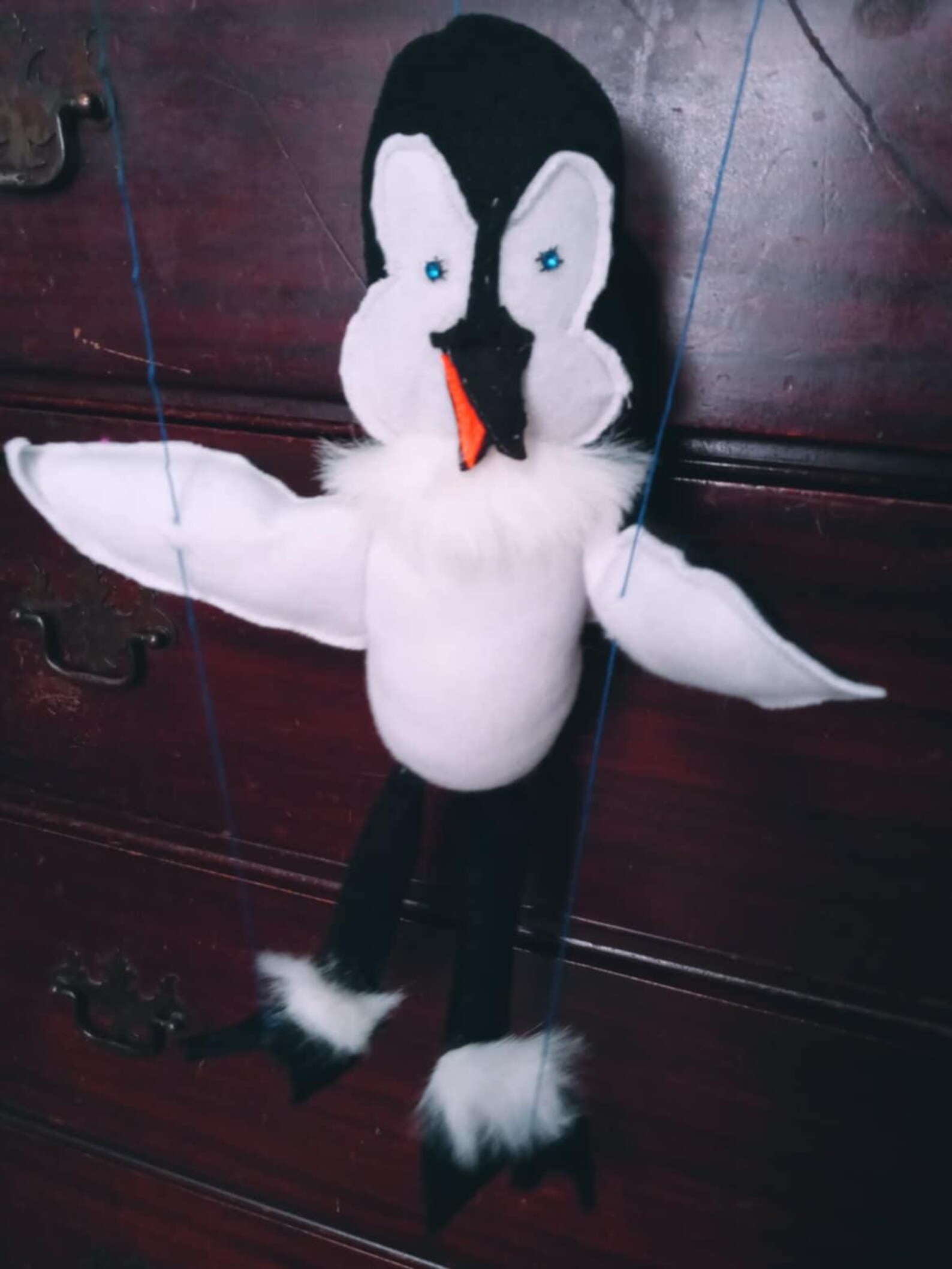 Penguin String Puppets. They Waddle Around Playing on the Ice. These ...