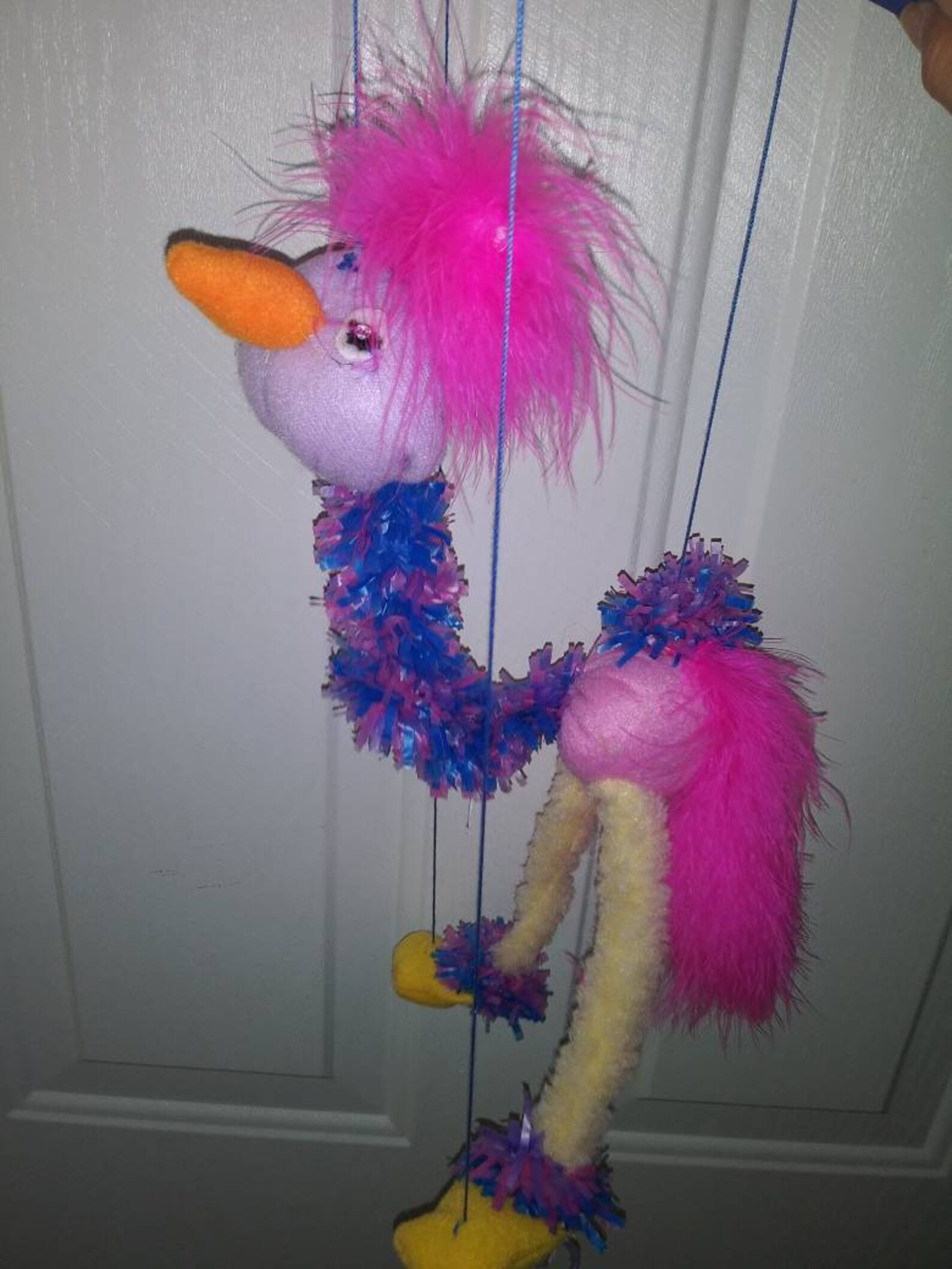 Bird string puppets in beautiful pastel colors. | Etsy