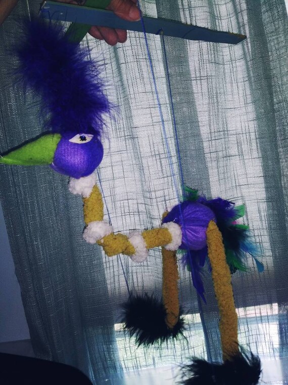 Bird String Puppets in Beautiful Pastel Colors. | Etsy