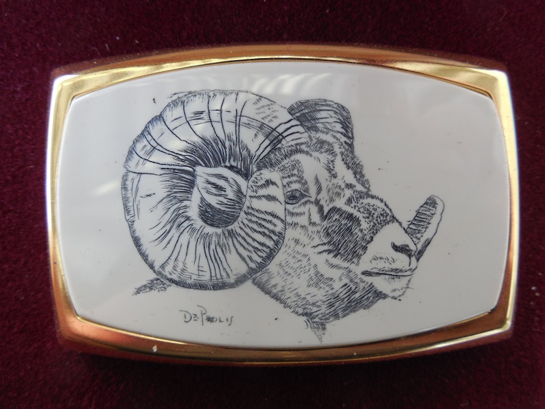Big Horn Ram Belt Buckle by Lou Depaolis - Etsy