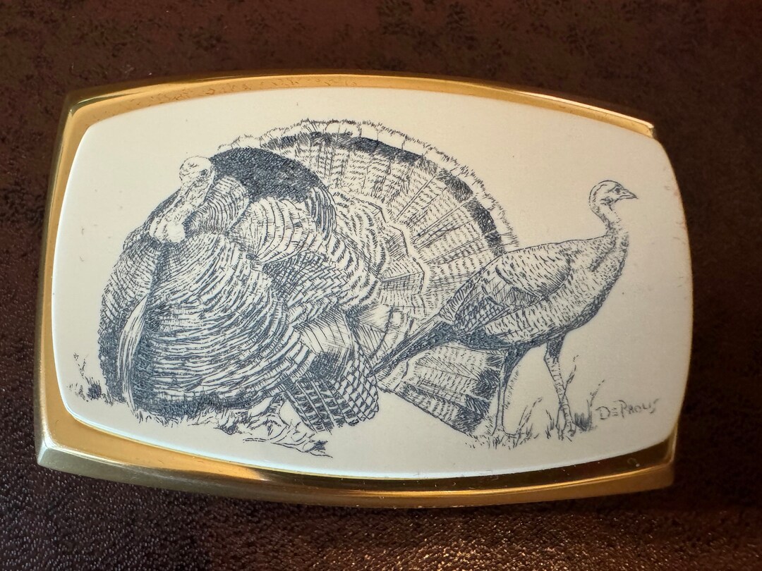 Tom Turkey Belt Buckle by Lou Depaolis - Etsy