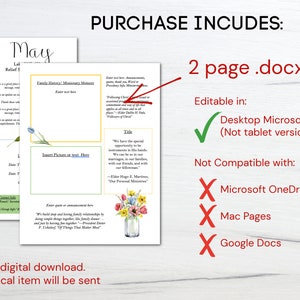 Editable May Newsletter Template/ MS Word Newsletter Template/ Business ...