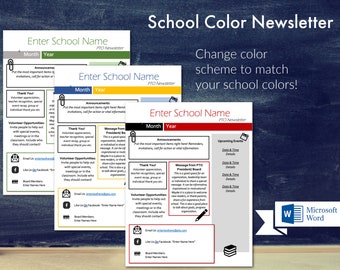 Editable PTO PTA Meeting Flyer Template Back to School - Etsy