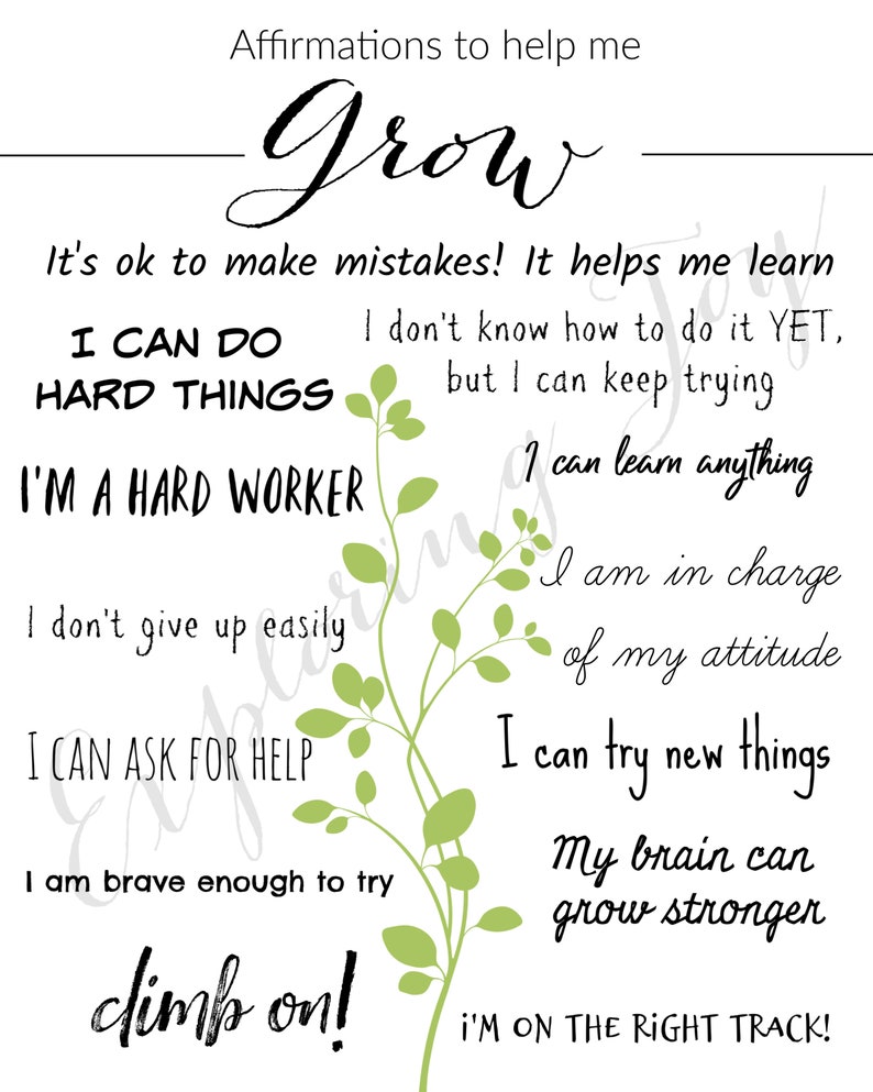 Growth Mindset Posters / Printables for Home and Classroom / Questions ...