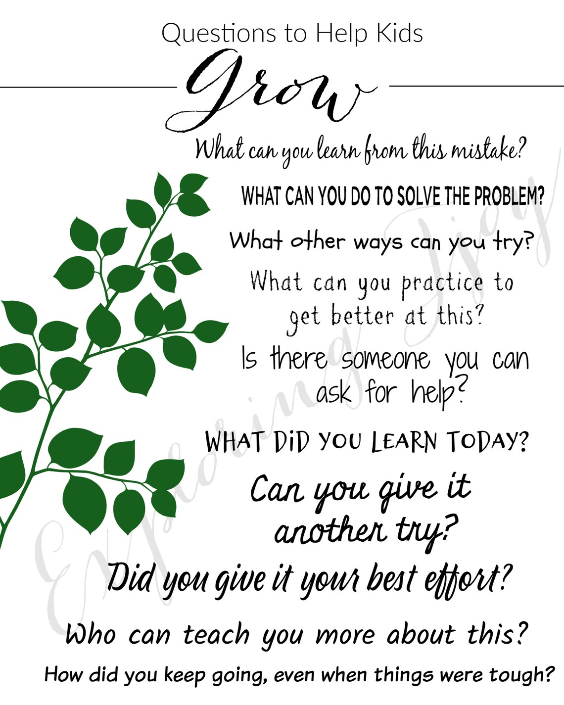 Growth Mindset Posters / Printables for Home and Classroom / - Etsy