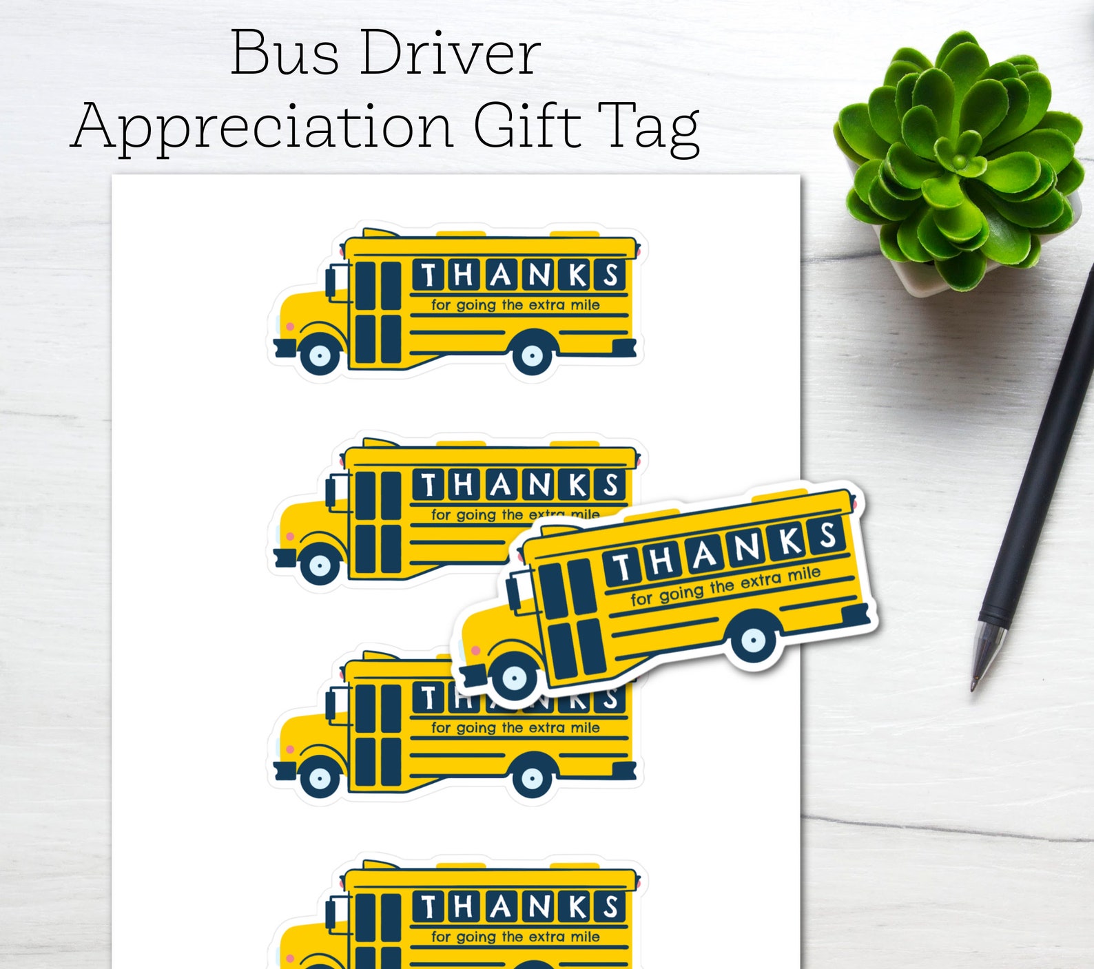 Bus Driver Thank You / Bus Driver Appreciation/ Thank You Note - Etsy