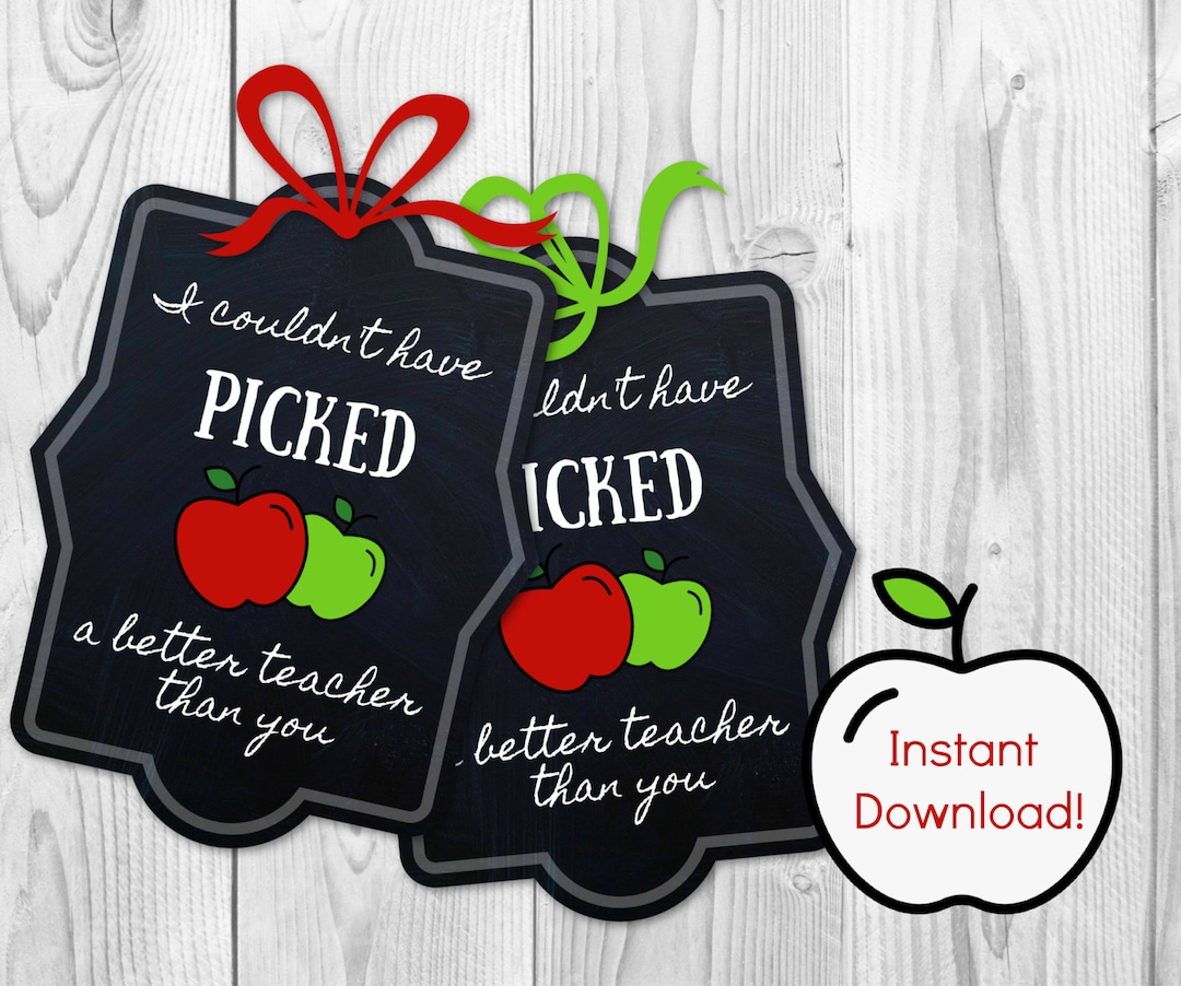 Printable Gift Tag for Teacher Gift/ Back to School Card/ Teacher ...