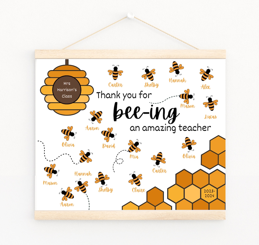 Teacher Appreciation Gift From Class | Personalized Teacher Gift | End ...