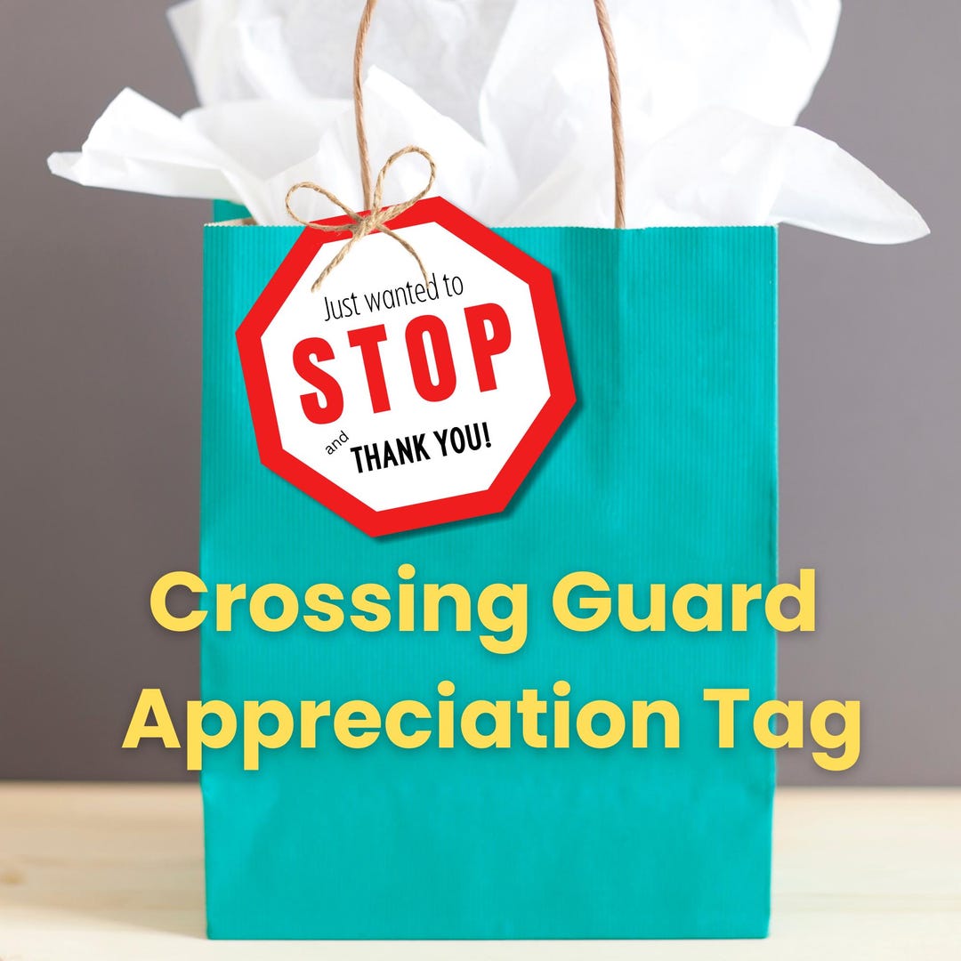 Crossing Guard Thank You / Bus Driver Appreciation/ Thank You Note for ...