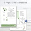 Editable March Newsletter Template/ MS Word Newsletter Template ...