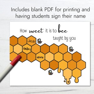 Teacher Appreciation Gift From Class | Personalized Teacher Gift | End ...