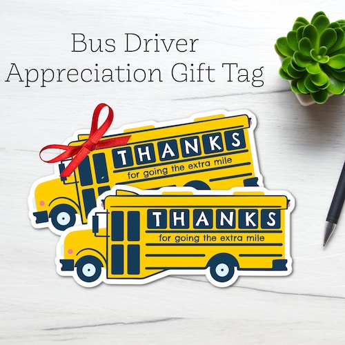 Bus Driver Thank You / Bus Driver Appreciation/ Thank You Note - Etsy
