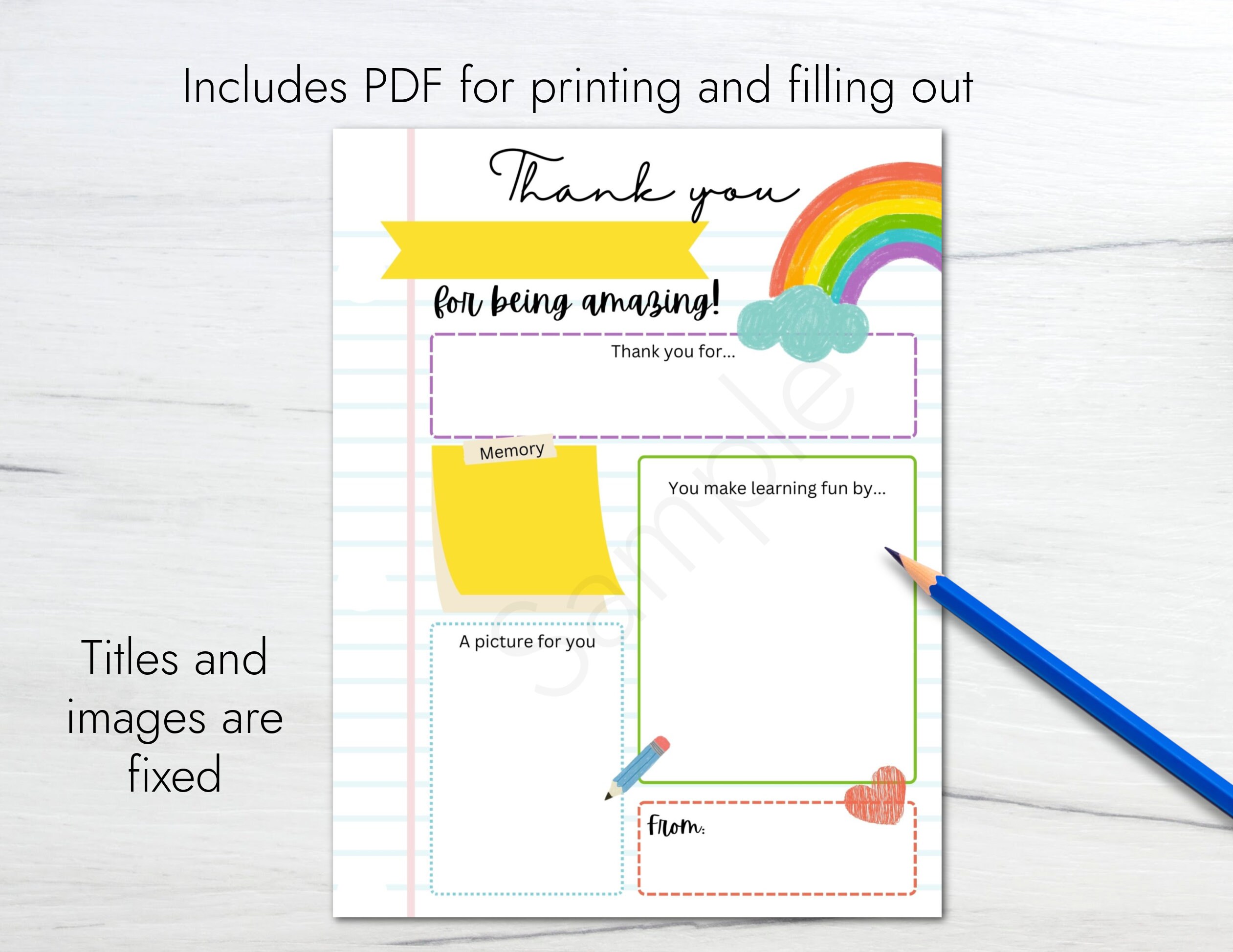 Teacher Appreciation Letter Teachers Appreciation Week Gift All About ...