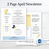 Editable March Newsletter Template/ MS Word Newsletter Template ...