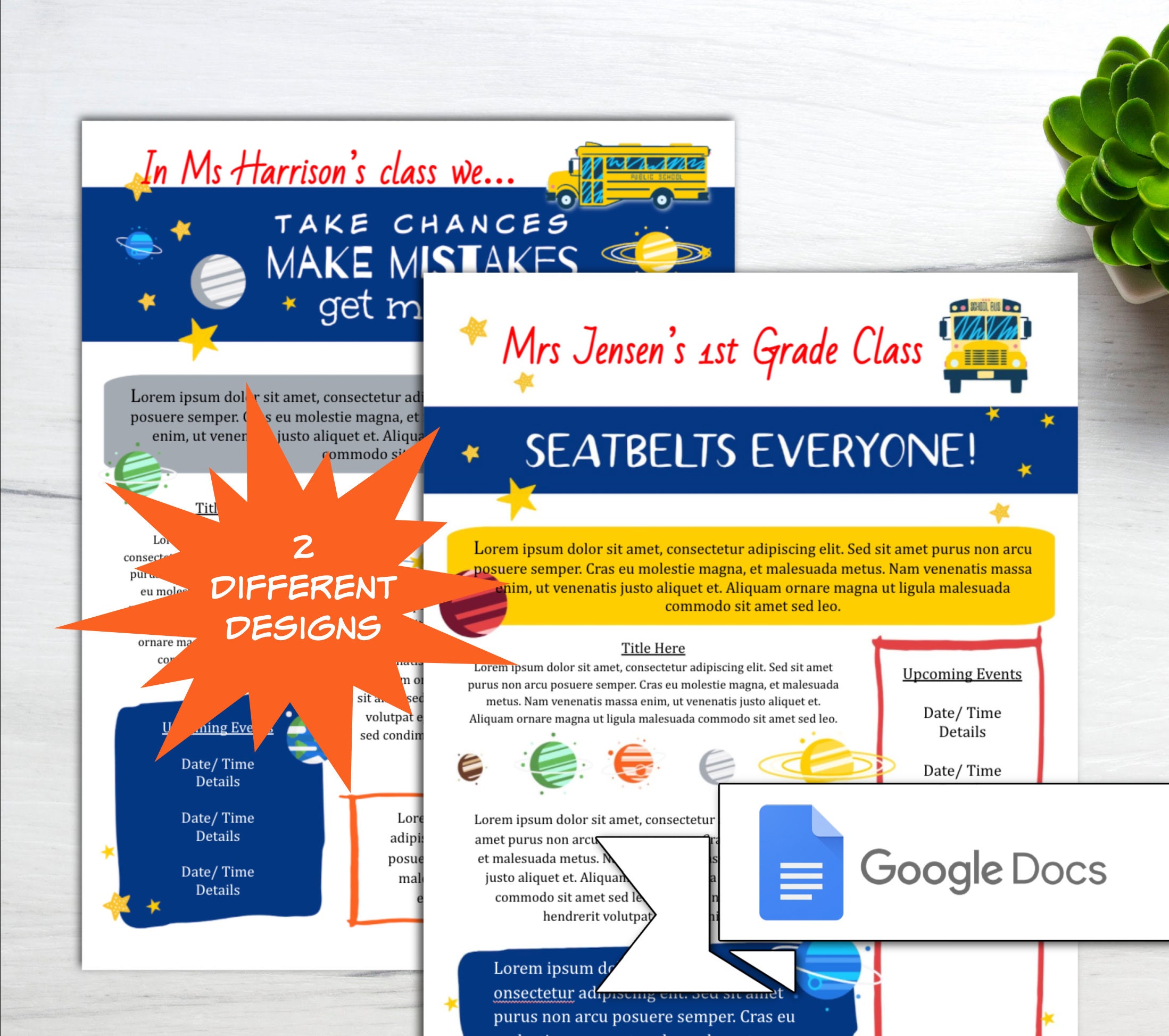 Classroom Newsletter Template Editable/ Printable or Email Newsletter ...