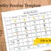 Editable Schedule/ Editable Homeschool Schedule/ Schedule for Kids ...