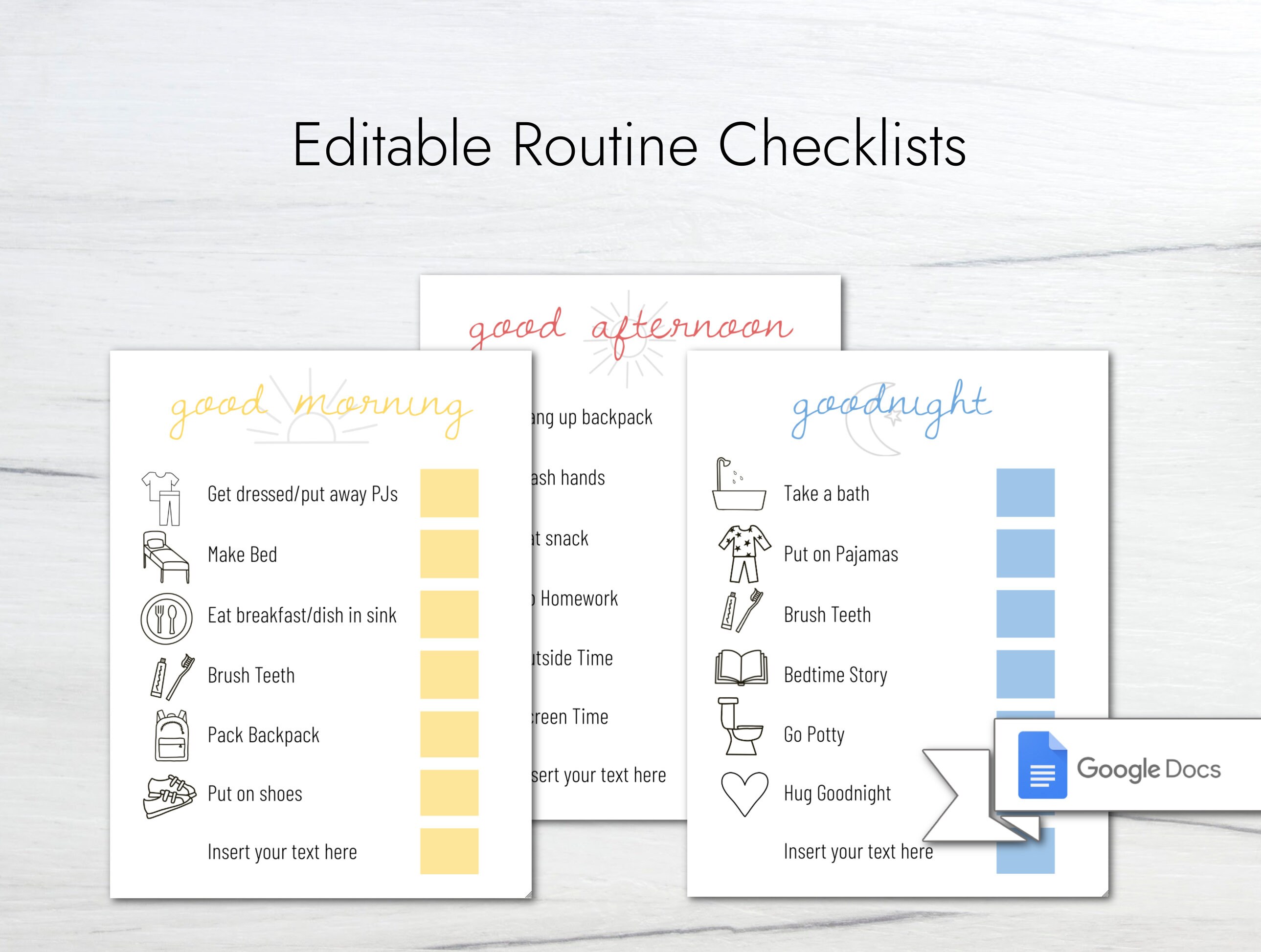 Kids Routine Checklist Kids Chore Chart Routine Chart Visual Picture ...