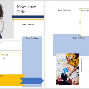 Editable Newsletter Template/ MS Word Newsletter Template/ - Etsy