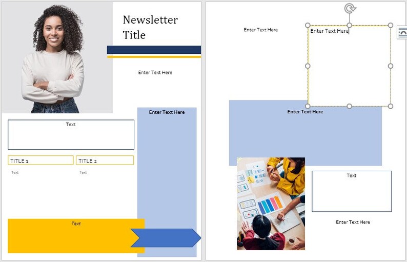 Editable Newsletter Template/ MS Word Newsletter Template/ - Etsy