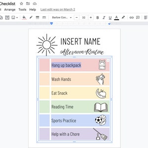 Editable Morning Routine Chart| Checklist | Kids Chore Chart ...