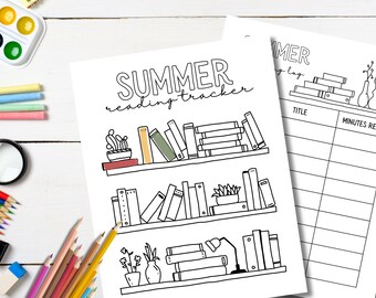 Summer Reading Log Reading Log for Kids Reading Log Summer Reading ...