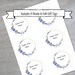Editable Gift Tag With Forget Me Nots/ Printable Gift Tag/ Wedding Gift ...