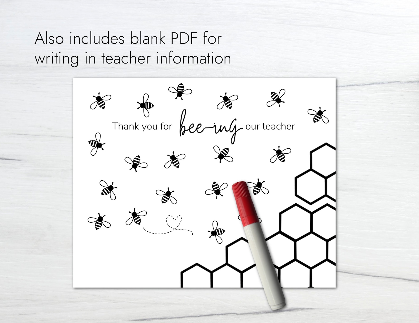 Teacher Appreciation Gift From Class | Fingerprint Teacher Gift | End ...
