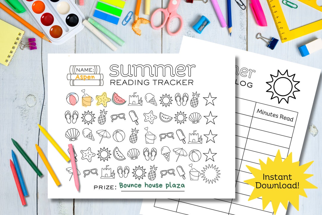 Summer Reading Tracker | Summer Reading Chart for Kids | Summer Reading ...