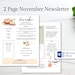 Monthly Newsletter Templates/ Full Year | Newsletter Template Editable ...