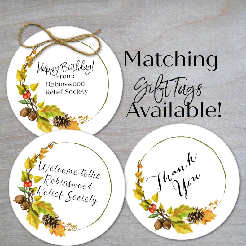 Editable Relief Society Newsletter With Watercolor Leaves/ Fall ...