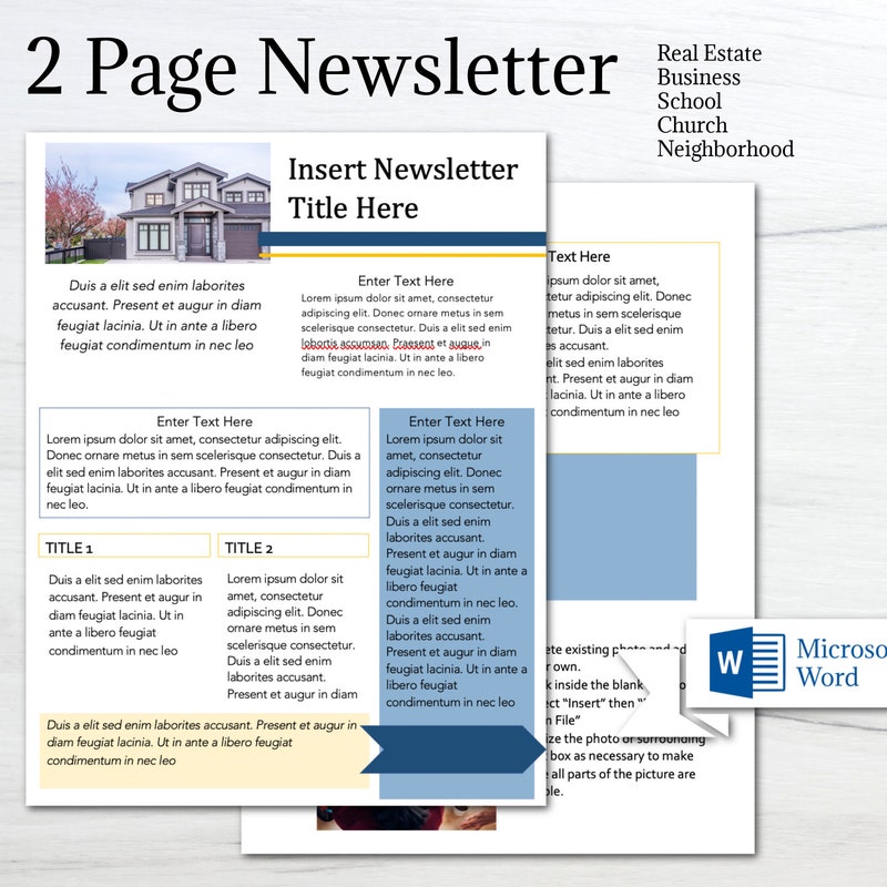 Newsletter Template - Etsy