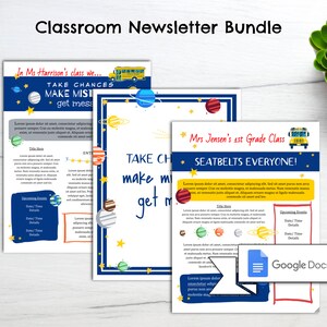 Classroom Newsletter Template Editable/ Printable or Email Newsletter ...