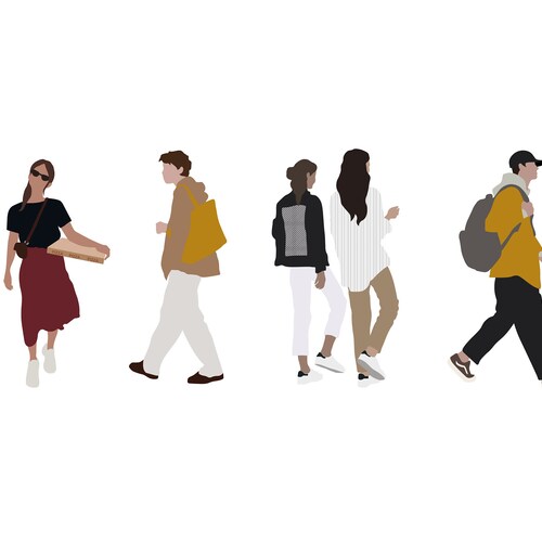 Flat Vector People Pack family Outdoor Clipart AI EPS PNG - Etsy