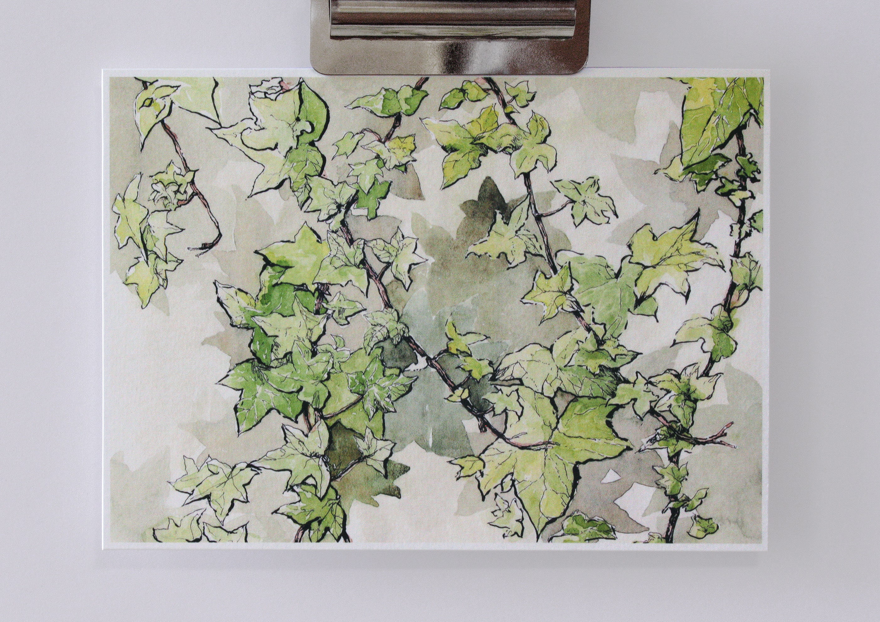 English Ivy Watercolour / Vine Plant / Home and Garden Decor / Plant ...