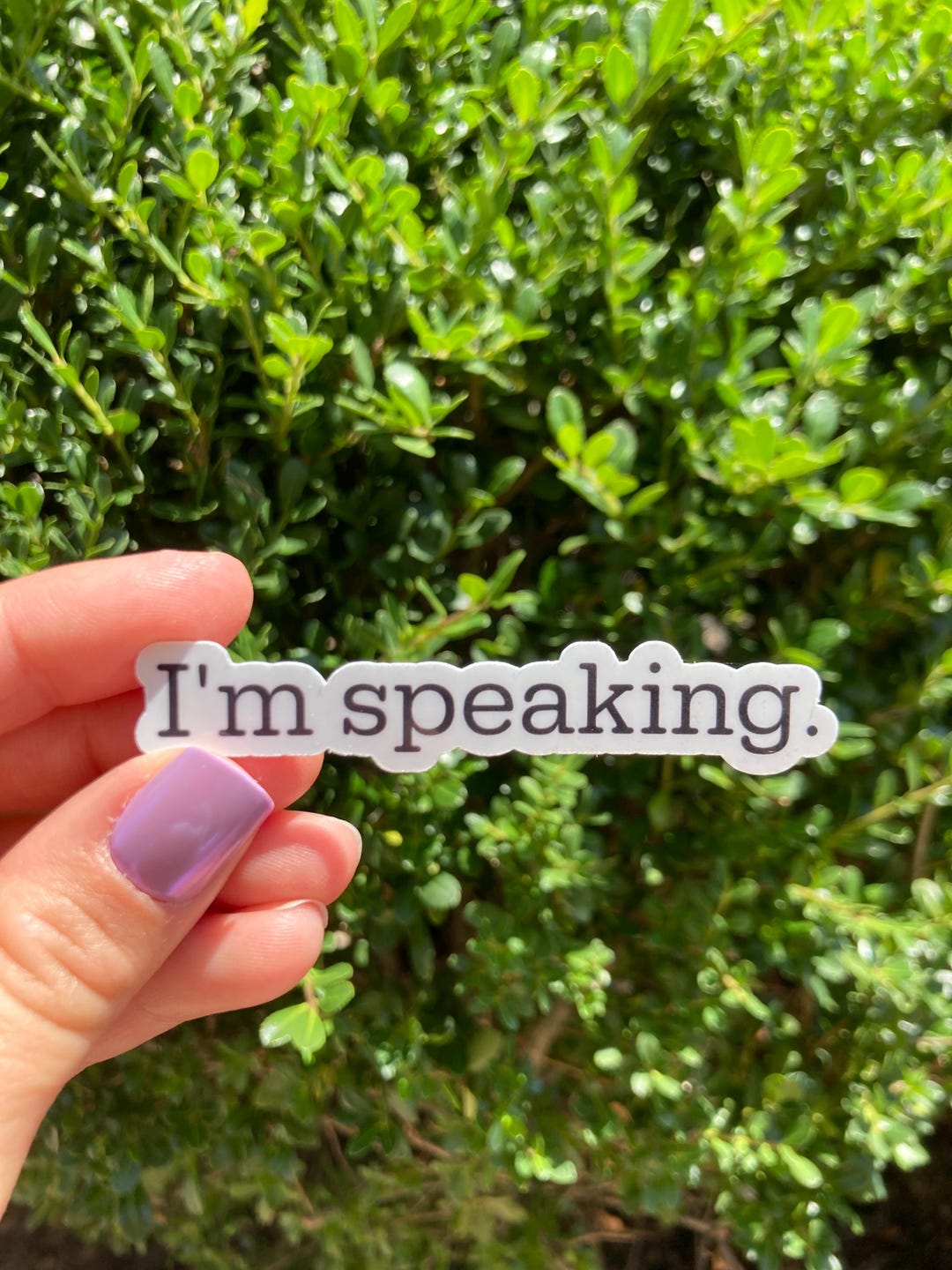 I’m Speaking Sticker | 2024 Election Sticker | Liberal Water Bottle ...