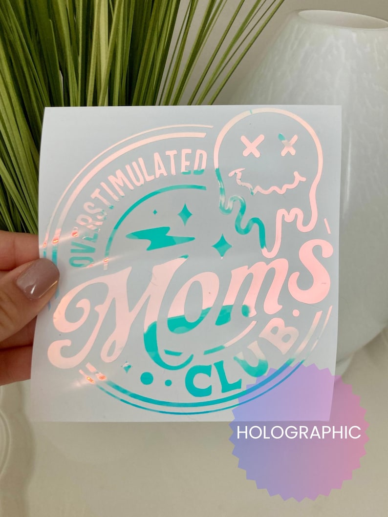 Overstimulated Mom’s Club Vinyl Car Decal - Etsy