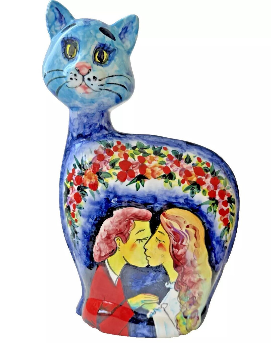 Turov Art Ceramics 14" Cat Couple Design Limited Edition With Label ...