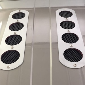 1 Set of Aluminum Hood Vents [] Customizable - Etsy