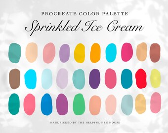 On Thin Ice | Procreate Color Palette | Color Swatch - Etsy UK