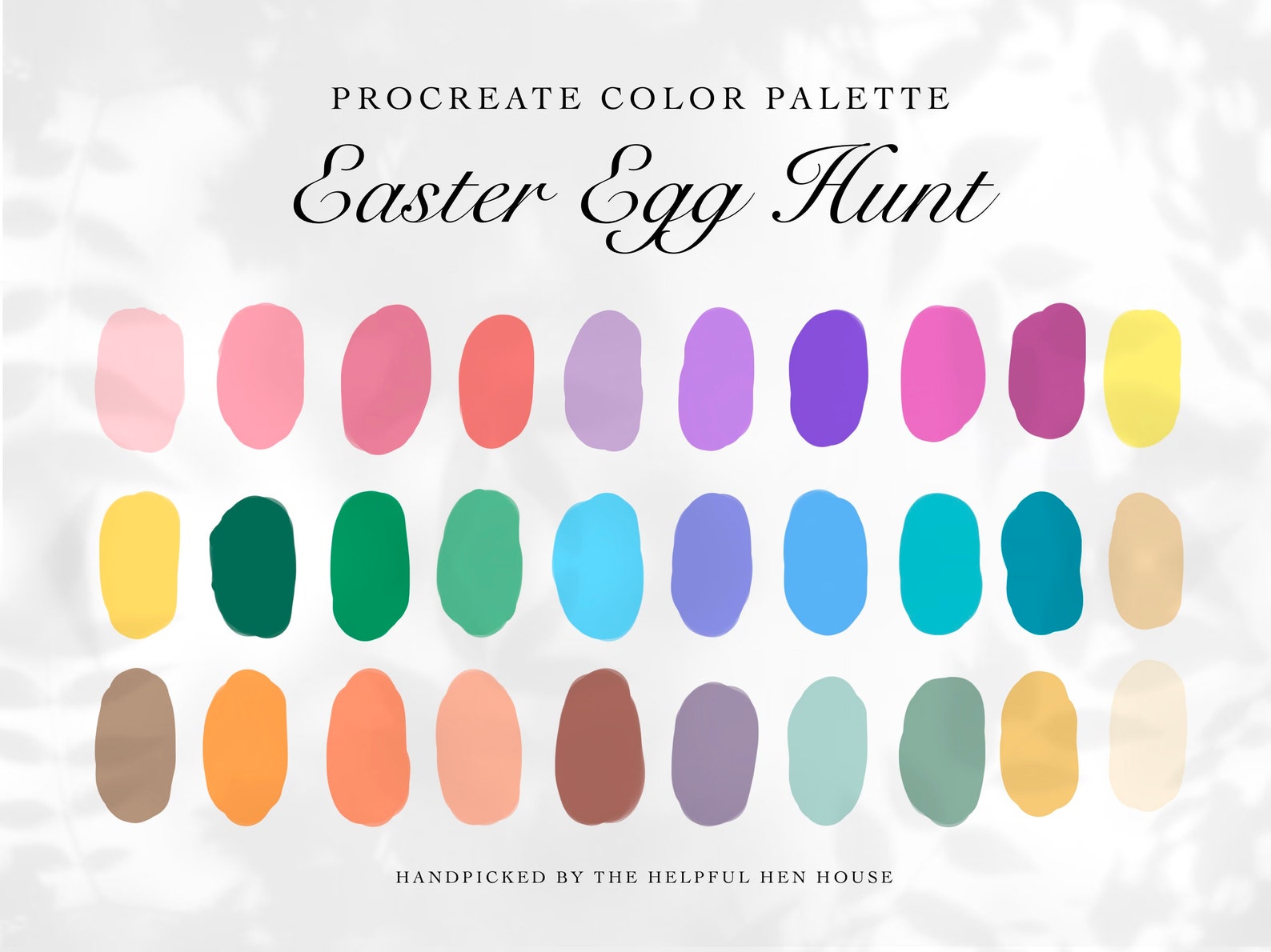 Easter Egg Hunt | Procreate Color Palette | Color Swatch - Etsy