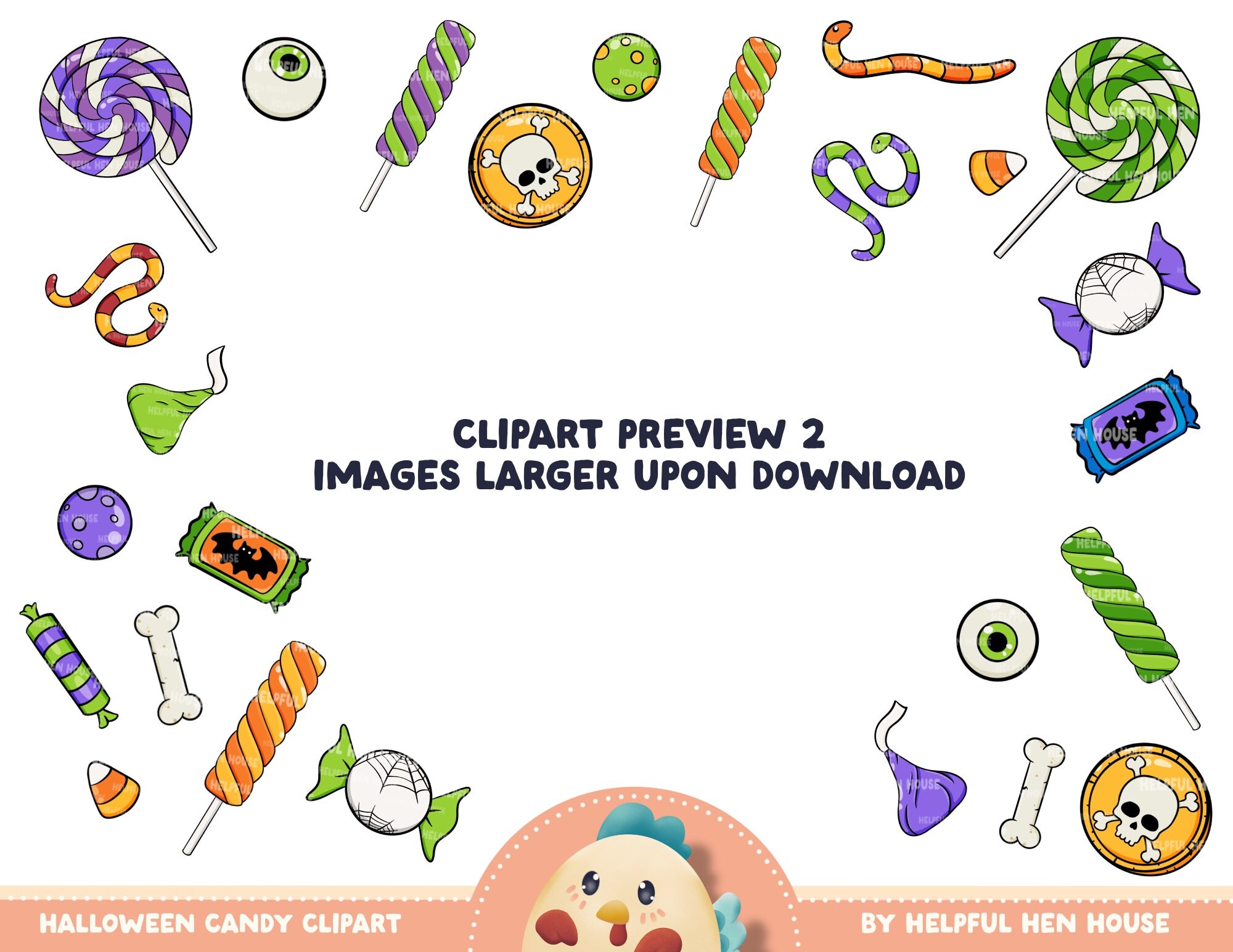 57 PNG Halloween Candy Clipart - 300 Dpi, Transparent Background ...