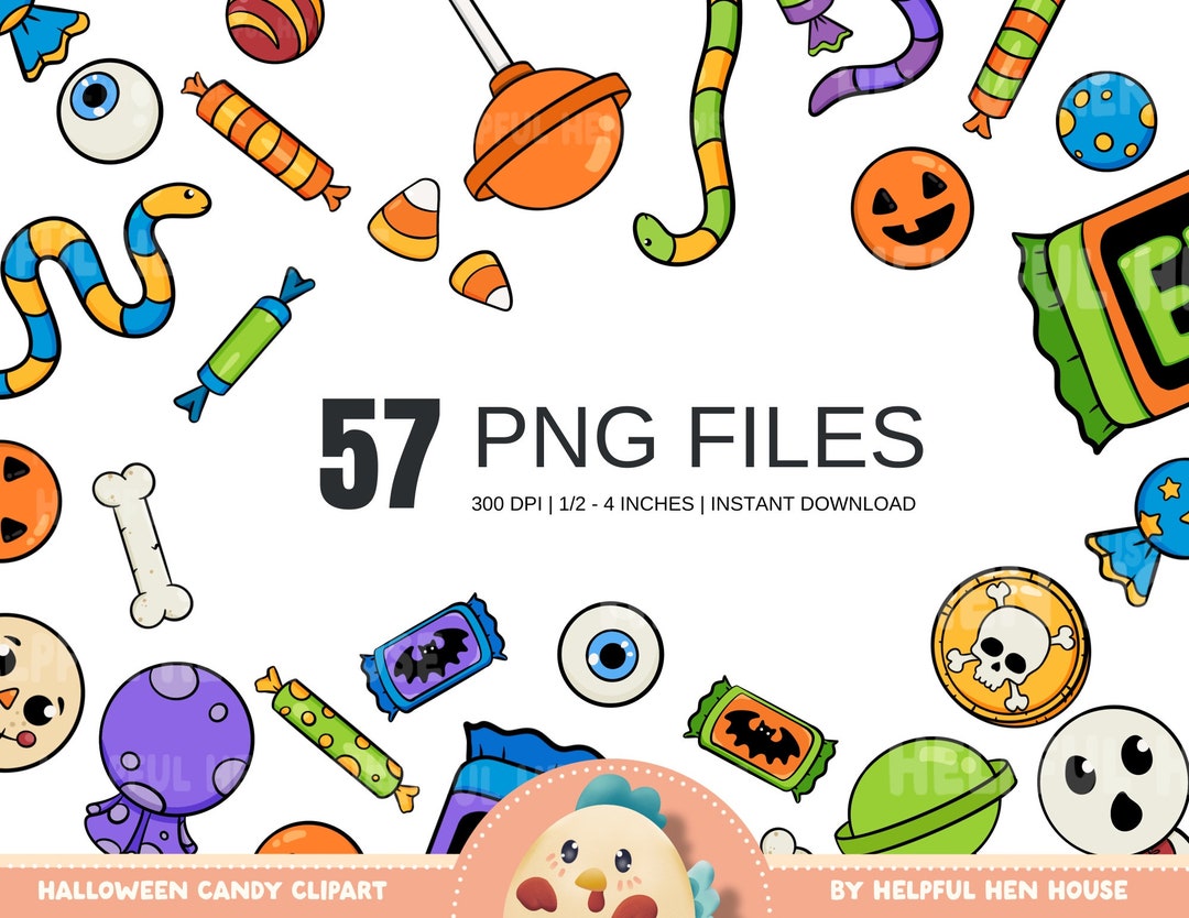 57 PNG Halloween Candy Clipart - 300 Dpi, Transparent Background ...