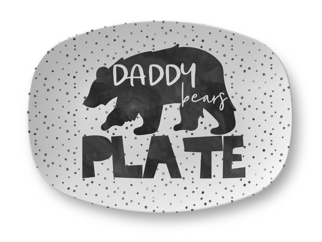 Plato Papa Bear / Día del Padre / Personalizado / Papá / Idea de Regalo ...