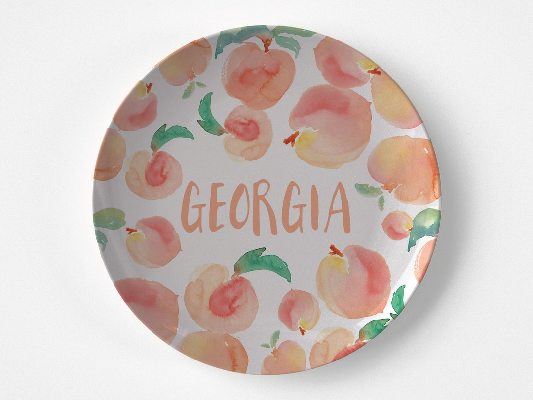 Peach | Summer | Gift Idea | Personalized | Dishwasher Safe | Oven Safe ...