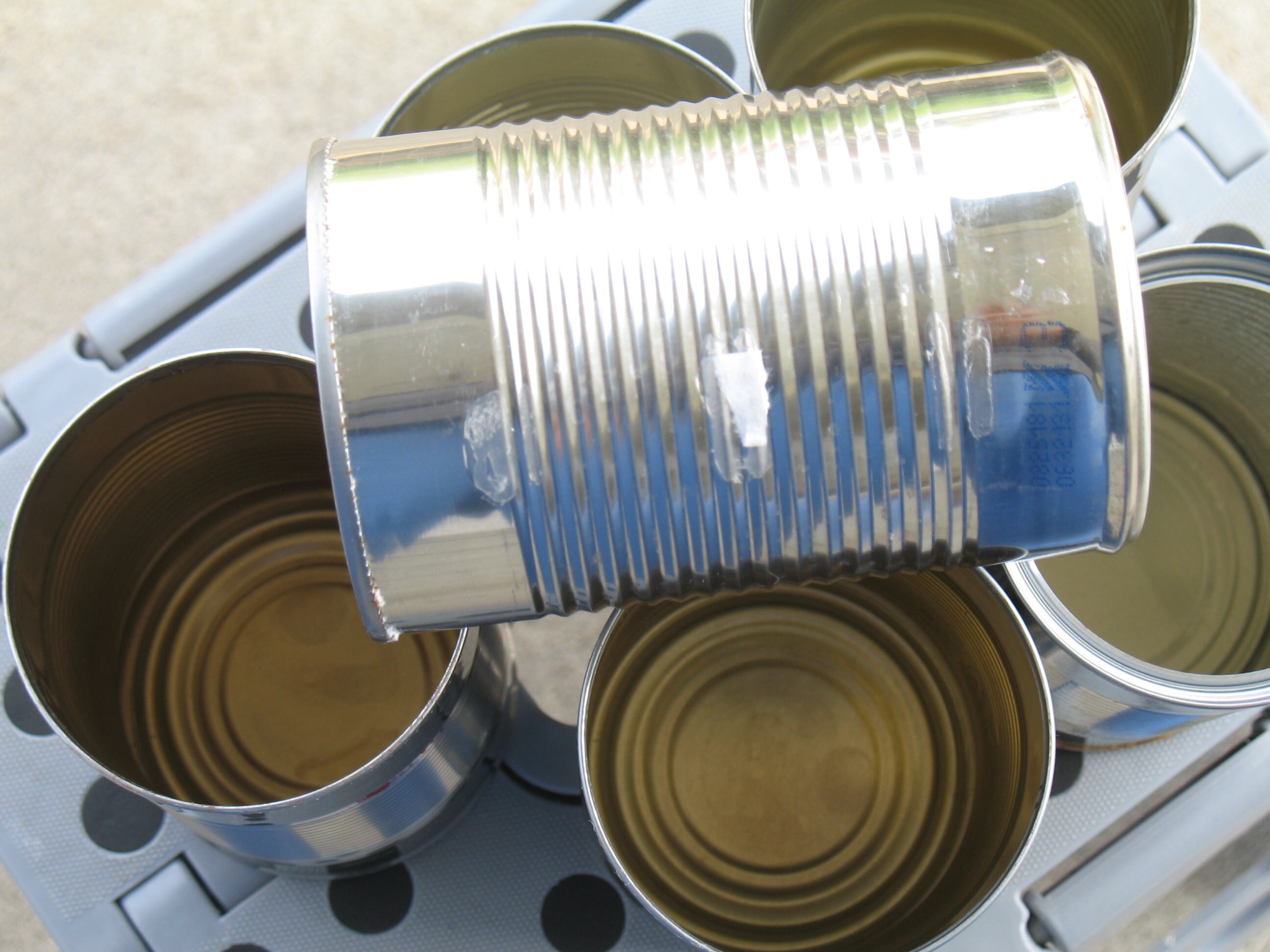 Empty Clean Tin Can Set for Craft, Upcycling Recycling Metal, Recycling ...