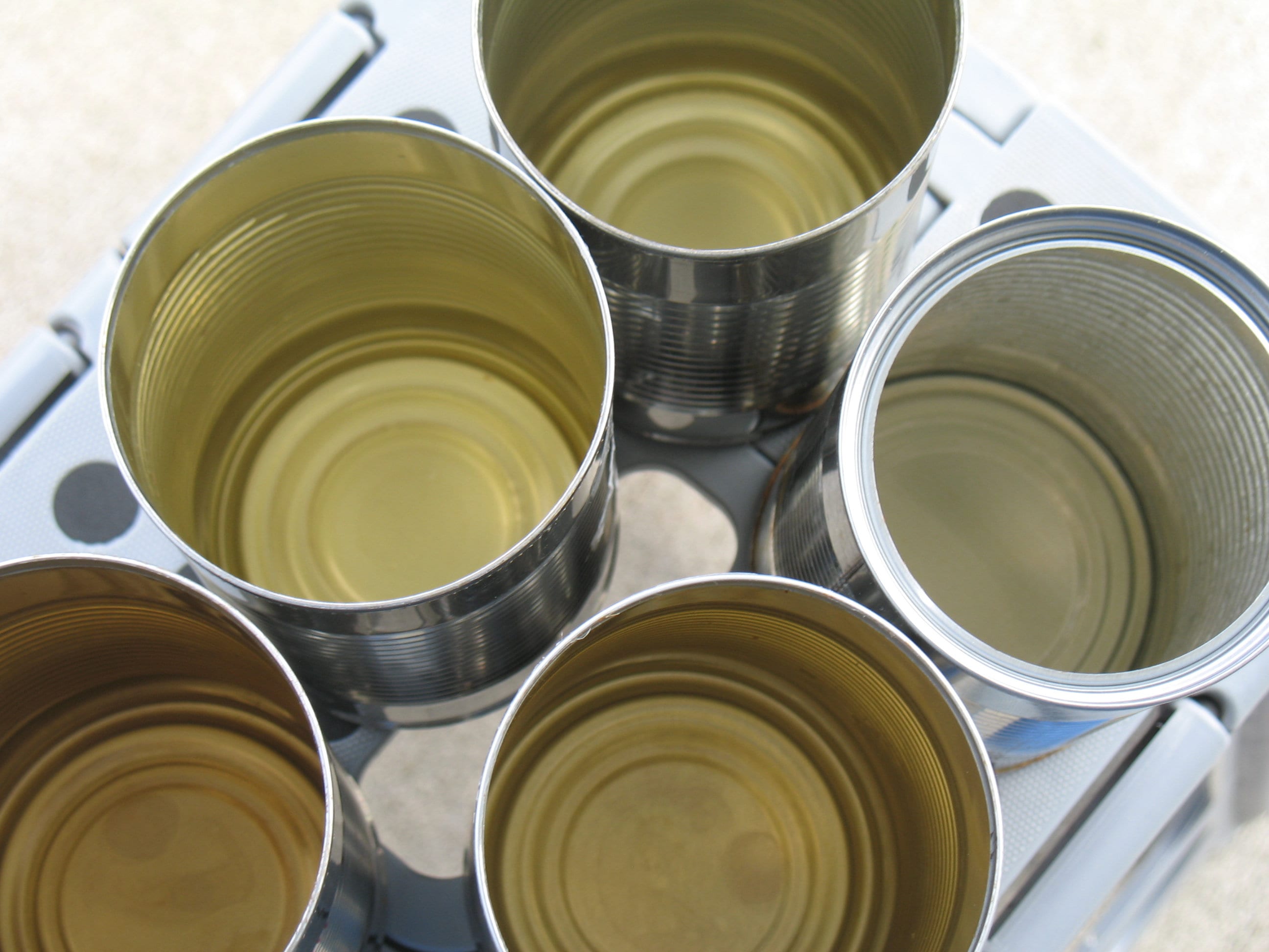 Empty Clean Tin Can Set for Craft, Upcycling Recycling Metal, Recycling ...